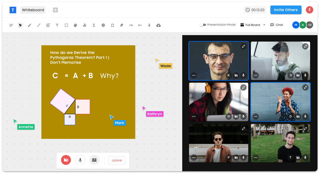 Online tutoring software whiteboard store
